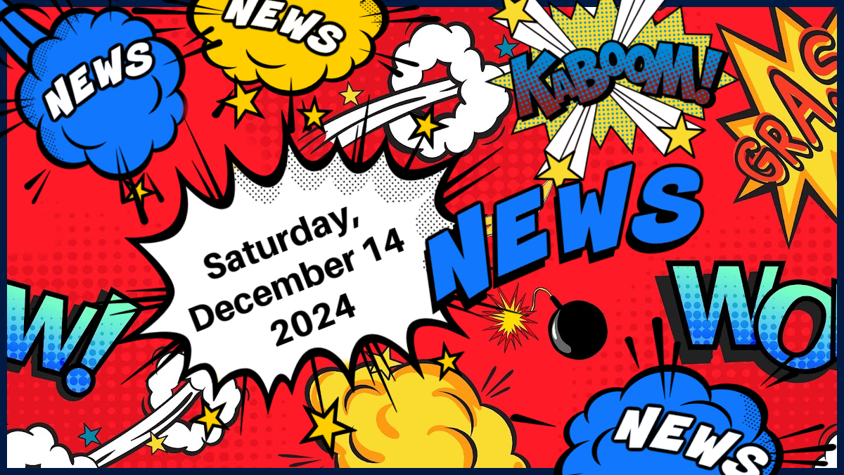 News about Canadian comic book creators for Saturday, December 14, 2024